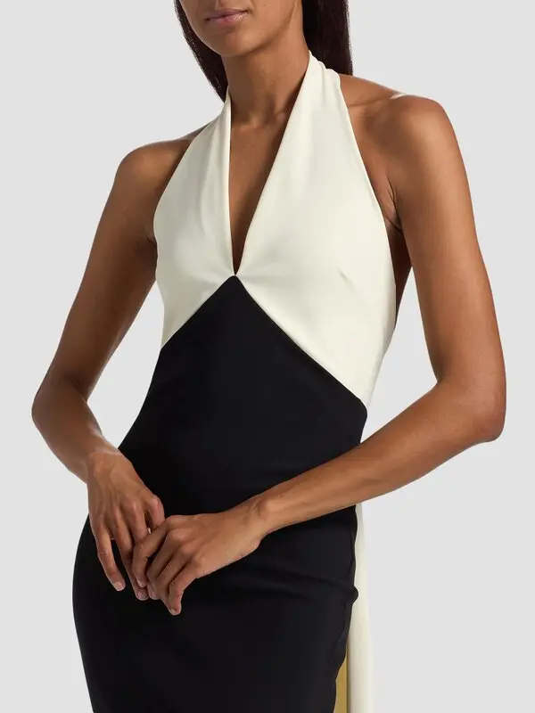 Chiara Boni La Petite Robe Noori Halter Mermaid Gown