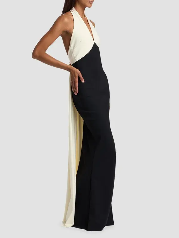 Chiara Boni La Petite Robe Noori Halter Mermaid Gown