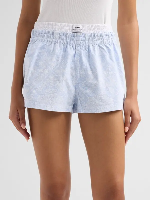 Ksubi Bandana Cotton Mid-rise Boxer Shorts