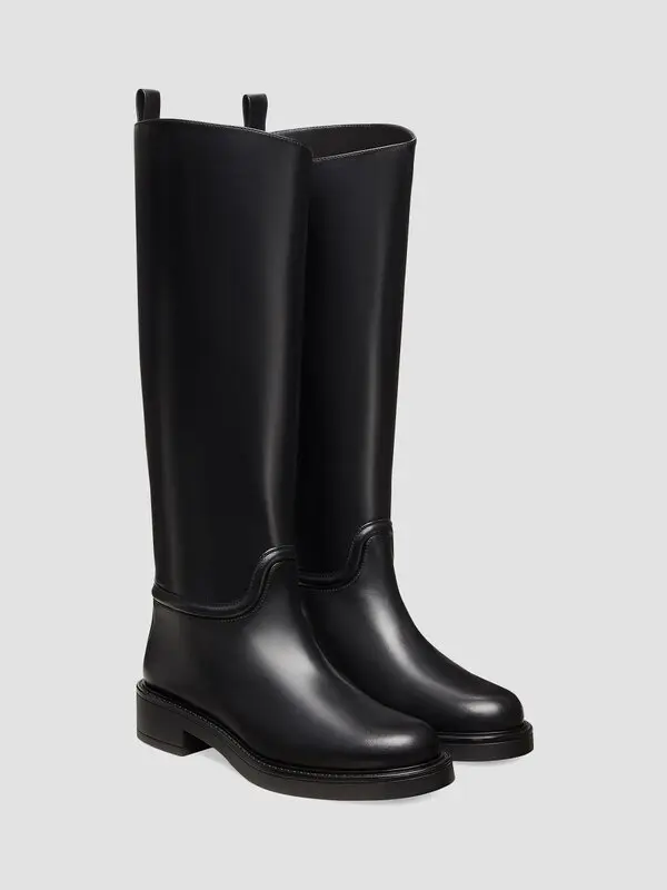 STUART WEITZMAN Celia 40mm Leather Riding Boots