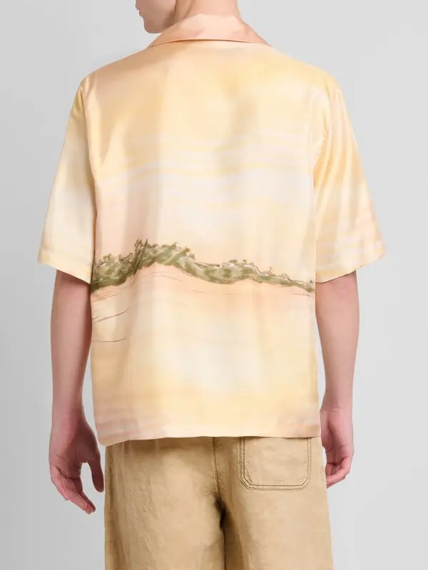 Amiri Palms Printed Silk Camp Shirt