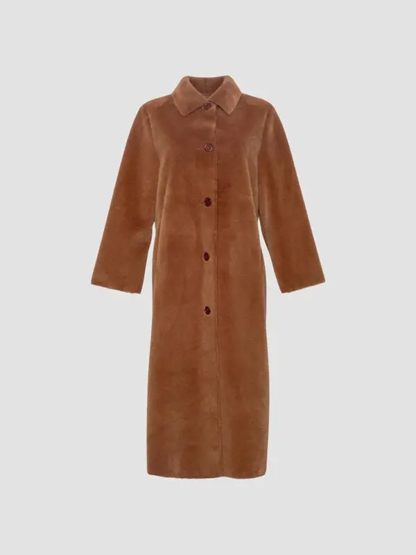 FRANCES VALENTINE Paulette Faux Fur Long Coat