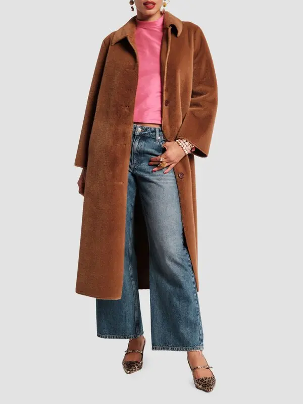 FRANCES VALENTINE Paulette Faux Fur Long Coat