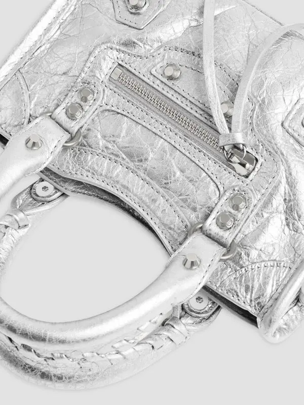 Balenciaga Le City Nano Top Handle Bag - Silver
