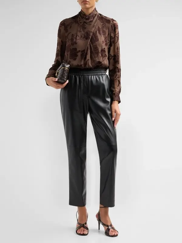 Elie Tahari Tiffany Semi-sheer Blouse