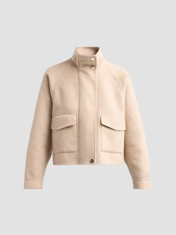 Elie Tahari The Eden Wool-blend Jacket - Oat