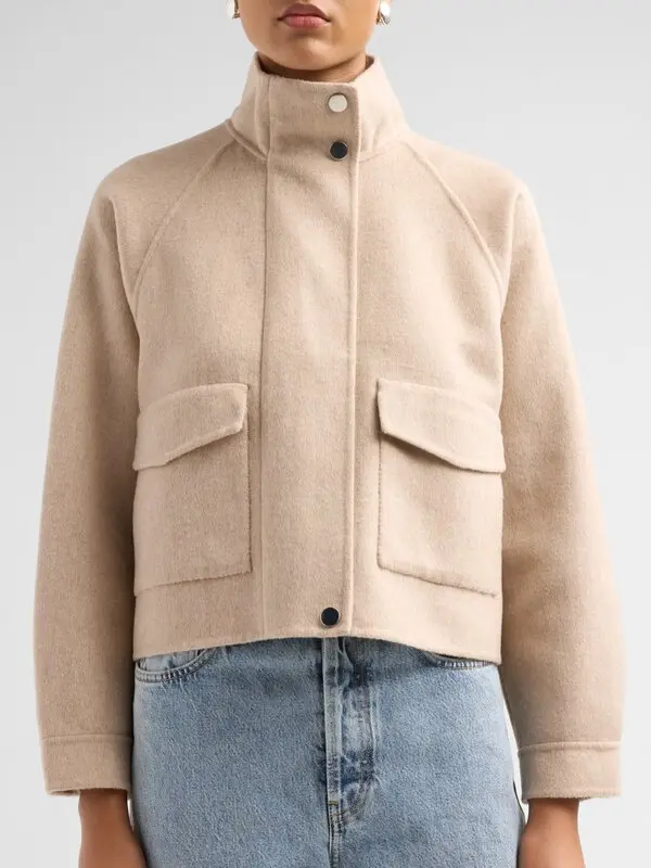 Elie Tahari The Eden Wool-blend Jacket - Oat