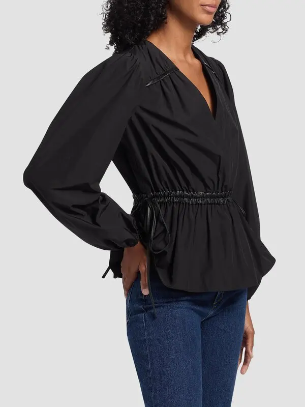 Derek Lam 10 Crosby Dominica V-neck Blouse