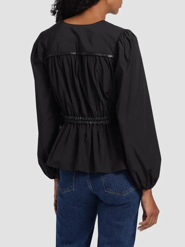 Derek Lam 10 Crosby Dominica V-neck Blouse