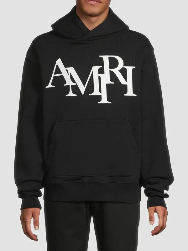 Amiri Logo Staggered Hoodie