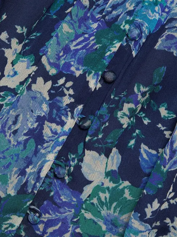 Derek Lam 10 Crosby Aderyn Floral Tieneck Blouse