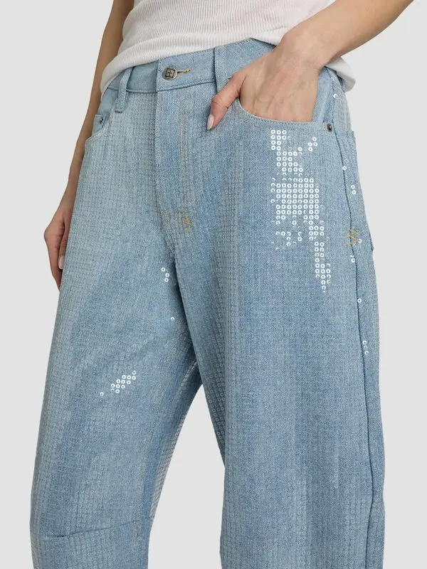 Ksubi Future Memory Sequin Spirit Barrel Jeans