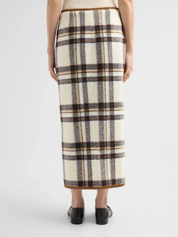 TOCCIN Leia Plaid Wrap Maxi Skirt