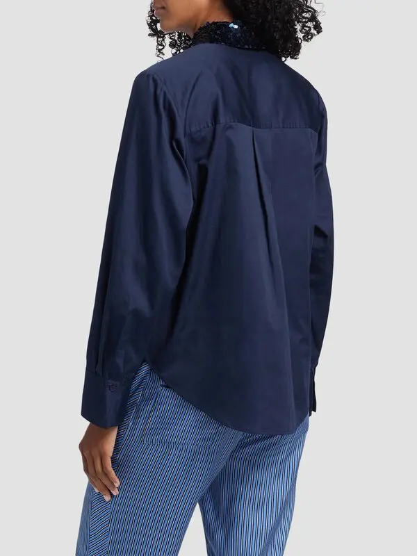 Derek Lam 10 Crosby Alina Sequined Cotton Shirt