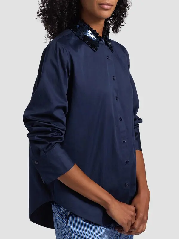 Derek Lam 10 Crosby Alina Sequined Cotton Shirt