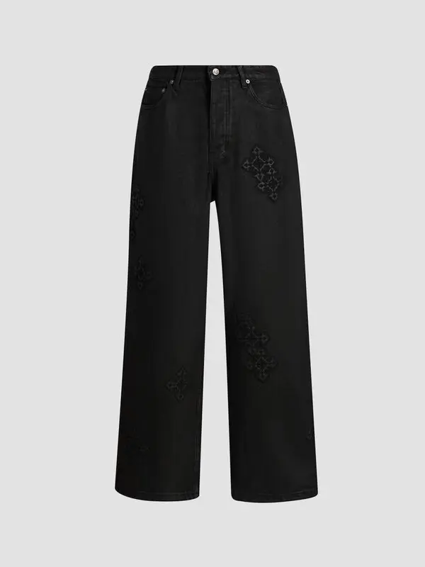 Ksubi Maxx Backstage Stardom Tonal-embroidered Jeans