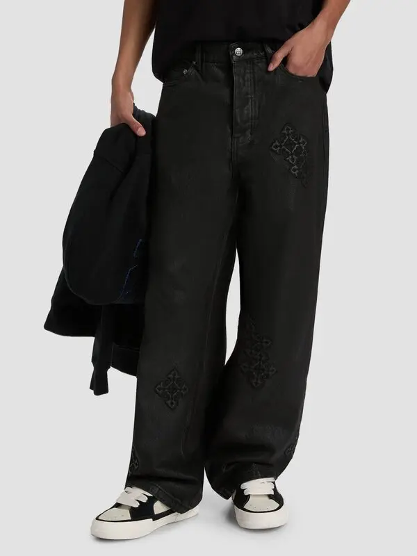 Ksubi Maxx Backstage Stardom Tonal-embroidered Jeans