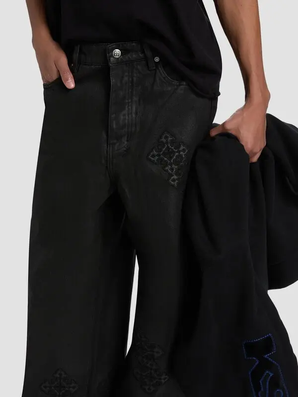 Ksubi Maxx Backstage Stardom Tonal-embroidered Jeans