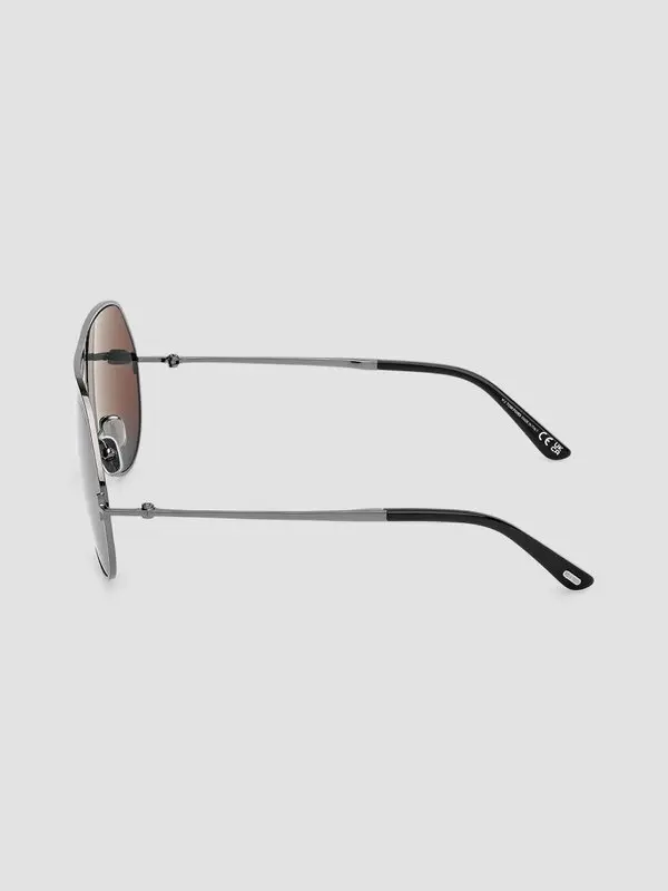 TOM FORD Rickie 63mm Aviator Sunglasses