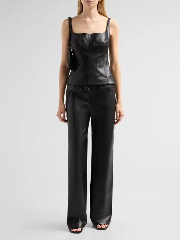 TOCCIN Mick Faux Leather Pull On Pants