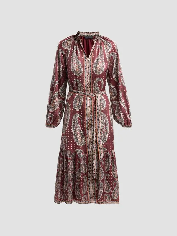 Elie Tahari September The Sienna Printed Dress - Folklore Print