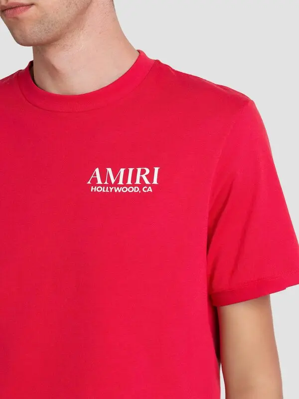 Amiri Bones Stacked Cotton Crewneck T-shirt