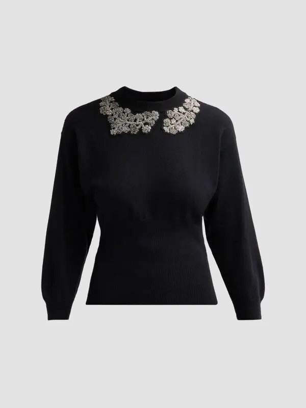 Chiara Boni La Petite Robe Lissia Embellished Sweater