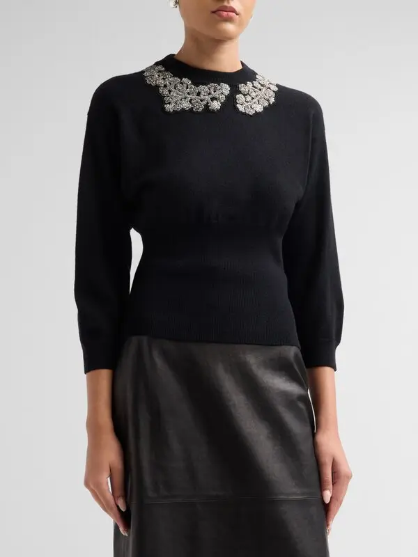 Chiara Boni La Petite Robe Lissia Embellished Sweater