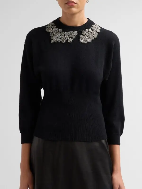 Chiara Boni La Petite Robe Lissia Embellished Sweater