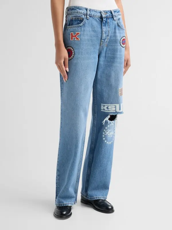 Ksubi Garage Patches High-rise Jeans
