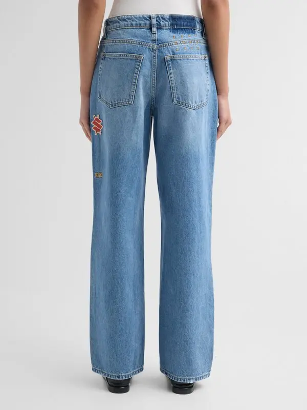 Ksubi Garage Patches High-rise Jeans