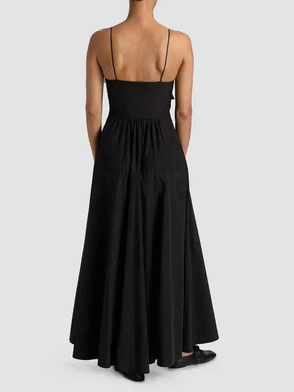 Derek Lam 10 Crosby Unity Poplin Double Tie-front Maxi Dress