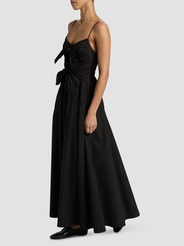 Derek Lam 10 Crosby Unity Poplin Double Tie-front Maxi Dress