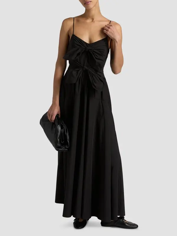 Derek Lam 10 Crosby Unity Poplin Double Tie-front Maxi Dress