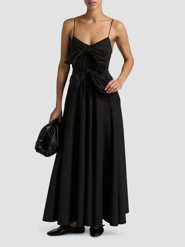Derek Lam 10 Crosby Unity Poplin Double Tie-front Maxi Dress