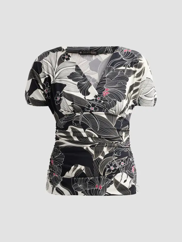 Chiara Boni La Petite Robe Aaral Floral V-neck Top - Zelda