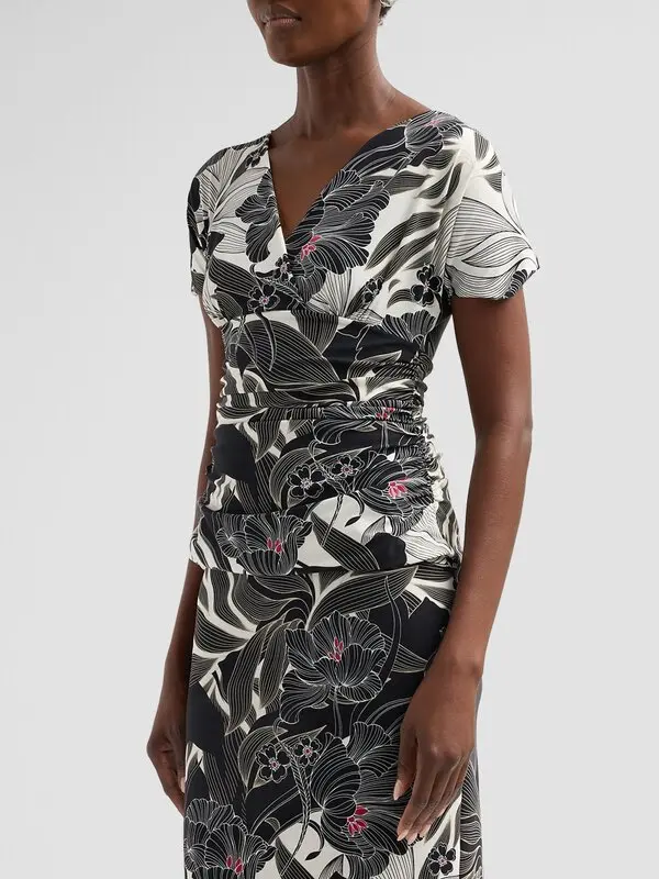 Chiara Boni La Petite Robe Aaral Floral V-neck Top