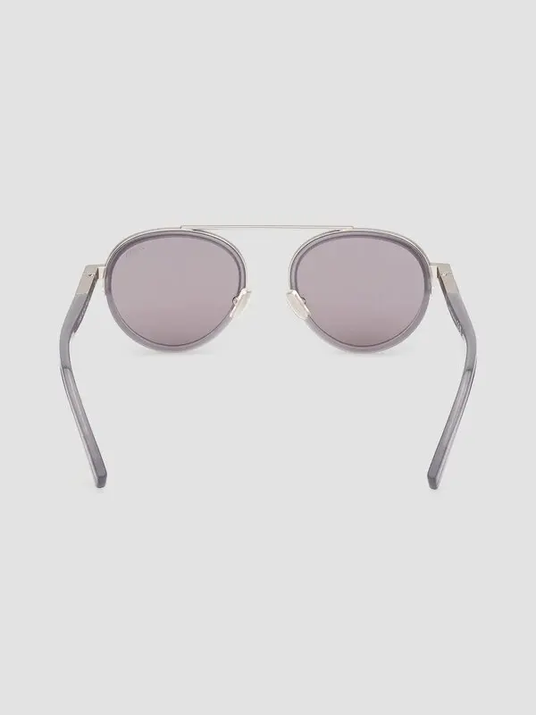 Zegna 51mm Round Metal Sunglasses