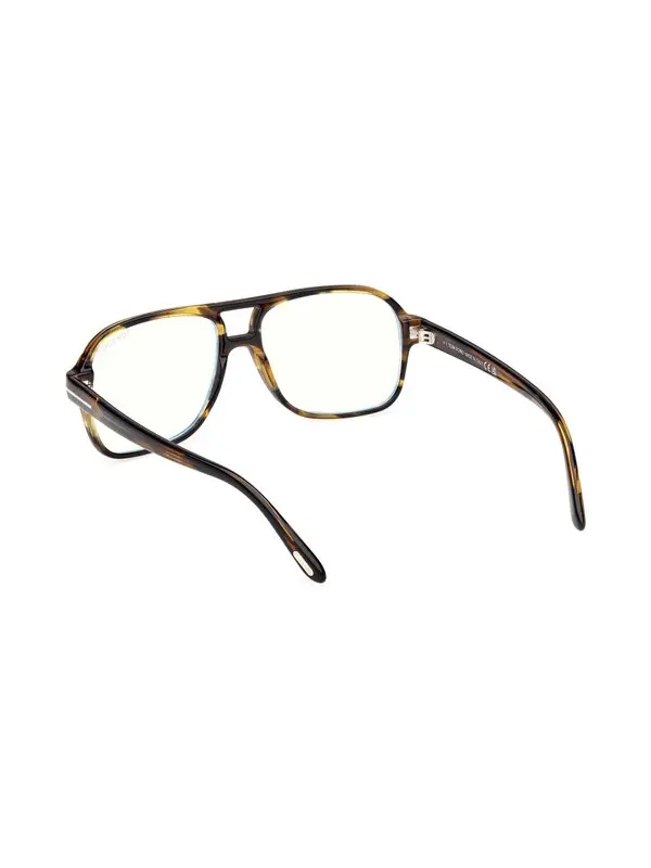 TOM FORD 58mm Blue Block Aviator Eyeglasses