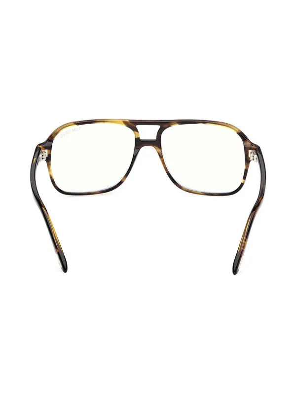 TOM FORD 58mm Blue Block Aviator Eyeglasses