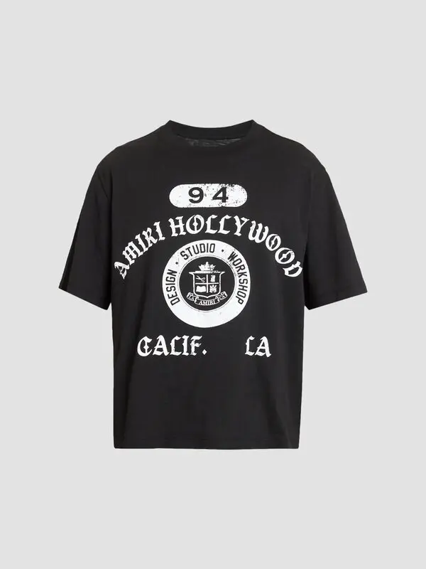 Amiri Collegiate Logo Boxy T-shirt