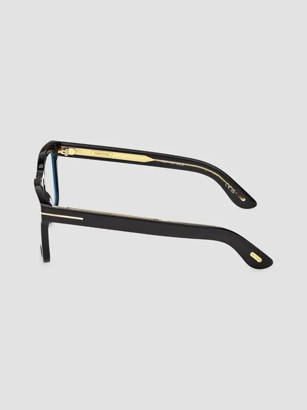 TOM FORD 55mm Blue Block Square Optical Eyeglasses