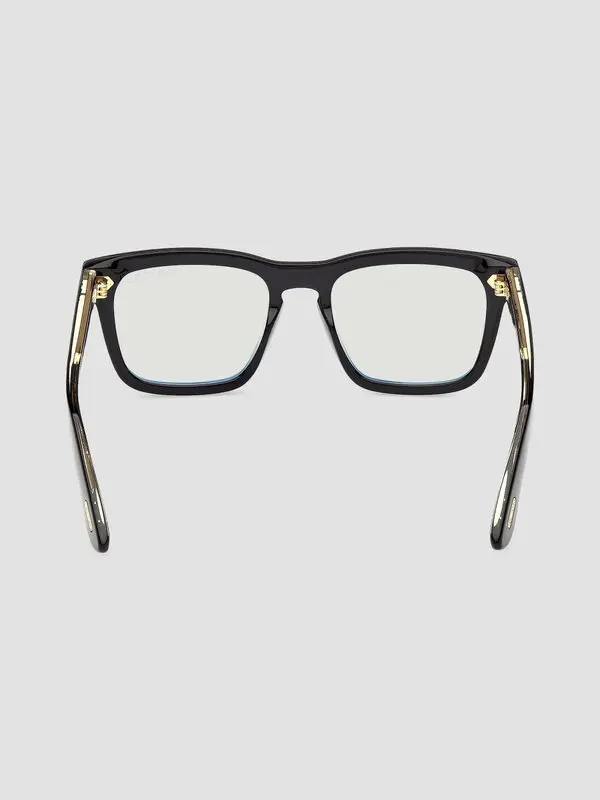 TOM FORD 55mm Blue Block Square Optical Eyeglasses