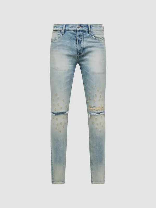 Ksubi Van Winkle Astral Grid Skinny Jeans