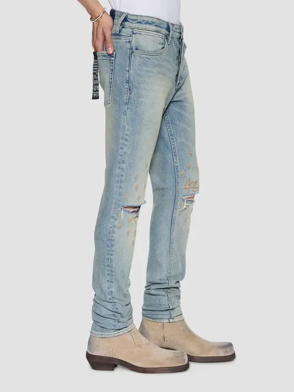 Ksubi Van Winkle Astral Grid Skinny Jeans