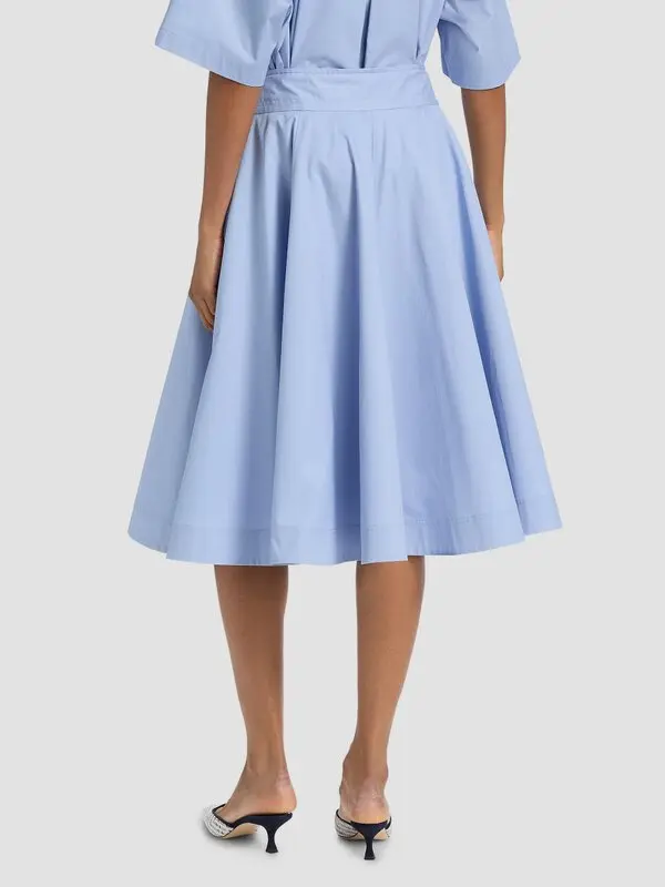 Derek Lam 10 Crosby Sage Cotton-twill Wrap Skirt