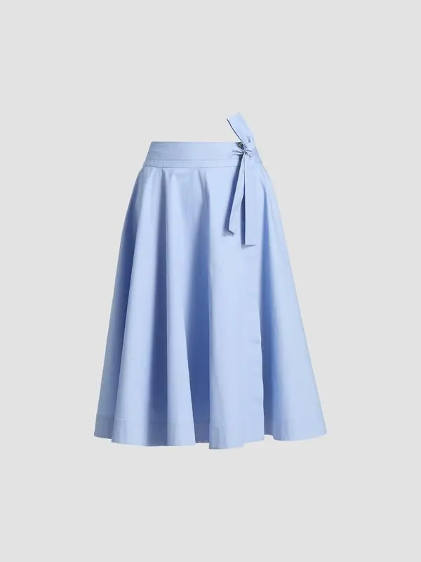 Derek Lam 10 Crosby Sage Cotton-twill Wrap Skirt - Light Blue