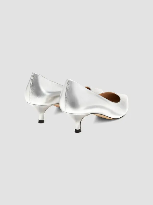 STUART WEITZMAN Power 50mm Leather Pumps - Silver
