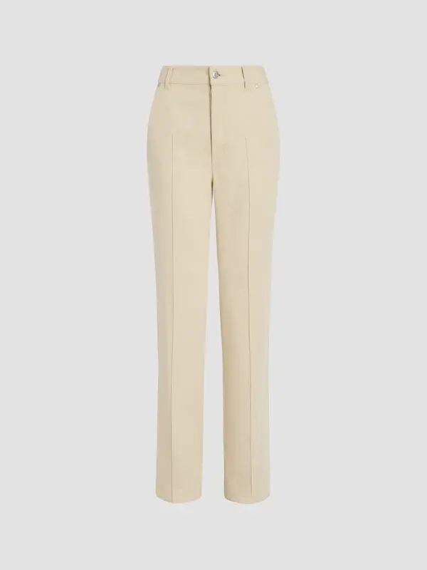 Derek Lam 10 Crosby Washed Cotton Twill Straight-leg Jeans
