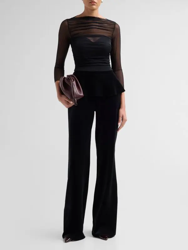 Chiara Boni La Petite Robe Mausi Velvet Illusion Top